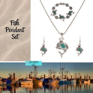 Jewelry | Gorgeous Silver Fish Jewelry Set | Poshmark